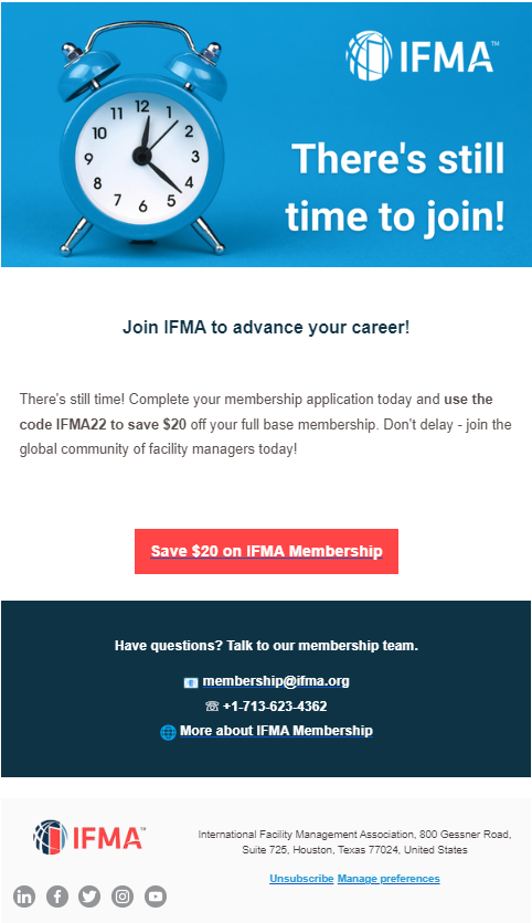 IFMA - There's still time to join - Save $20 today! | IFMA HK International Facility Management ...